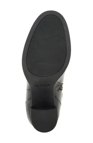 Tommy Hilfiger Umbra Knee High Faux Leather Boot - Black
