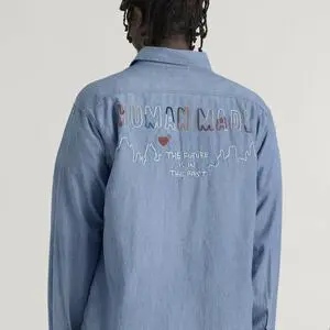 HUMAN MADE Embroidered Chambray Shirt