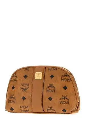 Mcm Printed Canvas Aren Beauty Case