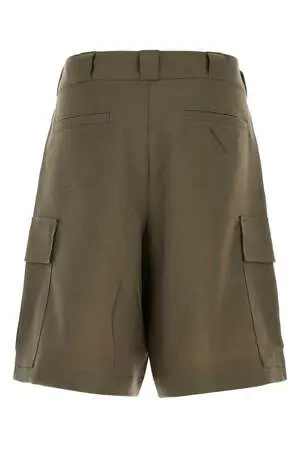Prada Army Mohair Blend Bermuda Shorts