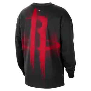 Nike Houston Rockets Standard Issue Basketball Long-sleeve Top - Black