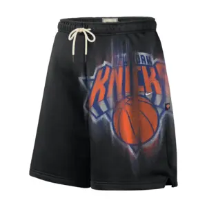 Nike New York Knicks Standard Issue Fleece Basketball Shorts - Black