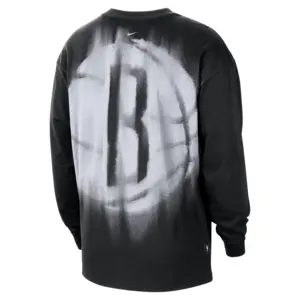 Nike Brooklyn Nets Standard Issue Basketball Long-sleeve Top - Black
