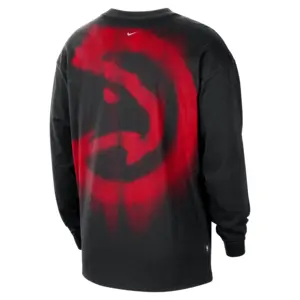 Nike Atlanta Hawks Standard Issue Basketball Long-sleeve Top - Black