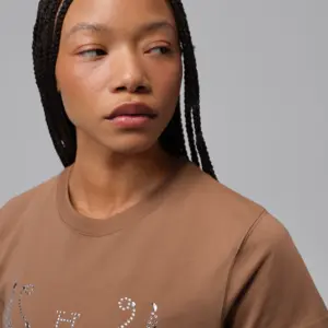 JORDAN Brooklyn X Howard University Graphic Girlfriend T-shirt - Brown