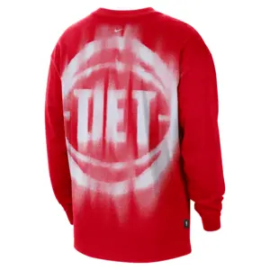 Nike Detroit Pistons Standard Issue Basketball Long-sleeve Top - Red