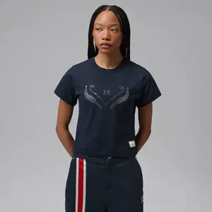 JORDAN Brooklyn X Howard University Graphic Girlfriend T-shirt - Blue