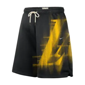 Nike Los Angeles Lakers Standard Issue Fleece Basketball Shorts - Black