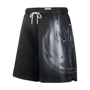 Nike Dallas Mavericks Standard Issue Fleece Basketball Shorts - Black
