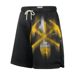 Nike Denver Nuggets Standard Issue Fleece Basketball Shorts - Black