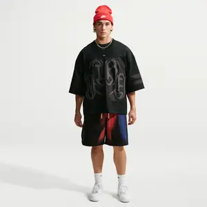 Nike Philadelphia 76ers Standard Issue Fleece Basketball Shorts - Black
