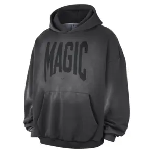 Nike Orlando Magic Standard Issue Therma-fit Fleece Basketball Pullover Hoodie - Grey
