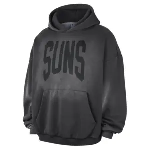 Nike Phoenix Suns Standard Issue Therma-fit Fleece Basketball Pullover Hoodie - Grey