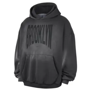 Nike Brooklyn Nets Standard Issue Therma-fit Fleece Basketball Pullover Hoodie