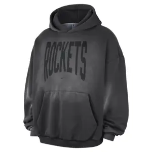 Nike Houston Rockets Standard Issue Therma-fit Fleece Basketball Pullover Hoodie - Grey