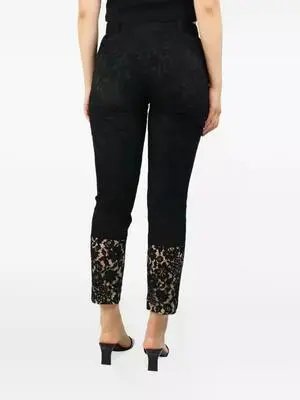 JOSEPH Lace Slim-fit Cropped Trousers