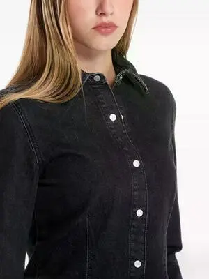 Karl Lagerfeld Bell-sleeve Denim Shirt