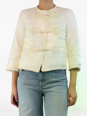 Ermanno Scervino Raffia-trim Puffer Jacket