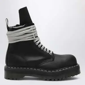 DR. MARTENS X RICK OWENS Quad Sole Steel Toe Boots - Black