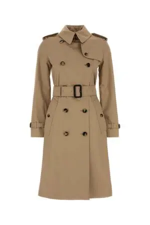 Burberry Beige Gabardine Lakefield Trench Coat - Brown