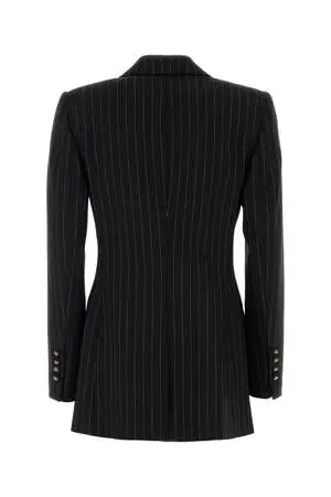 Dolce & Gabbana Embroidered Stretch Wool Blazer