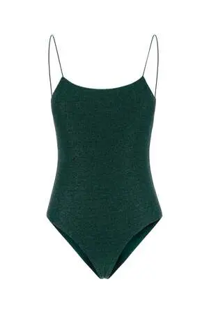 Oseree Petrol Nylon Blend Swimsuit - Green
