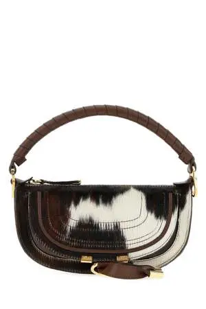 Chloé Printed Calf Hair Marcie Handbag - Multicolor