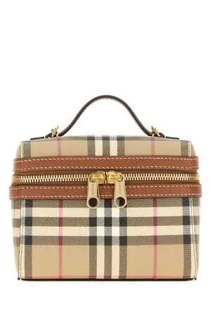 Burberry Printed Canvas Mini Vanity Handbag - Multicolor