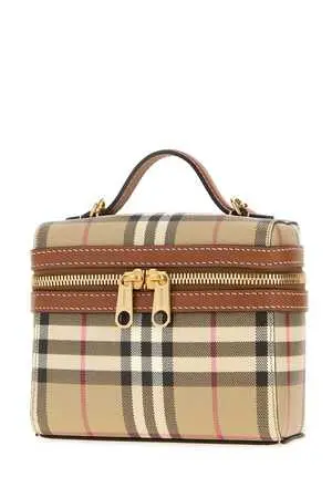 Burberry Printed Canvas Mini Vanity Handbag - Multicolor