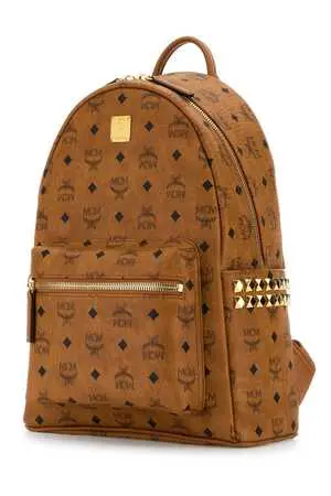 Mcm Printed Canvas Medium Stark Backpack