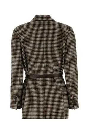 Brunello Cucinelli Embroidered Wool Blend Blazer