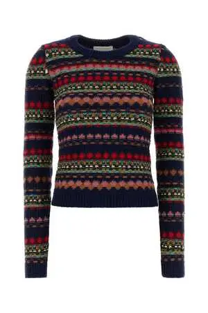 Dries Van Noten Embroidered Wool Sweater - Multicolor