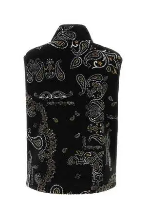 Moncler Printed Teddy Reversible Vest - Red