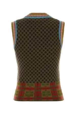 Dries Van Noten Embroidered Wool Blend Temi Vest