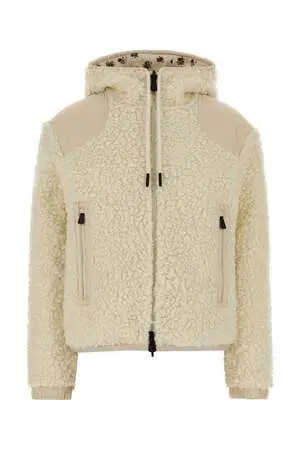 Moncler Ivory Boucle Reversible Jacket - Multicolor