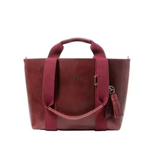GET THE GALLOP Hay Bag Small Pull Up Leather Burgundy