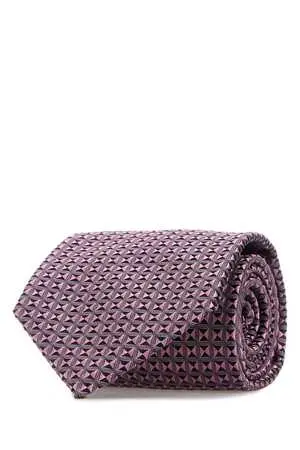 Brioni Embroidered Silk Tie - Multicolor
