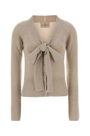 ERMANO SCERVINO Ermanno Scervino Sand Cashmere Cardigan - Brown