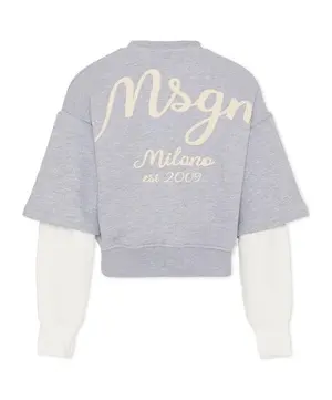MSGM Double-layered Embroidered Sweatshirt