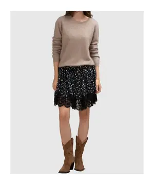 Rabanne Floral Lace Skirt