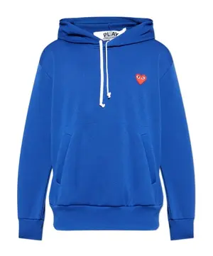 Play Comme Des Garcon Long Sleeve Sweatshirt - Blue