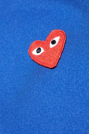 Play Comme Des Garcon Long Sleeve Sweatshirt - Blue