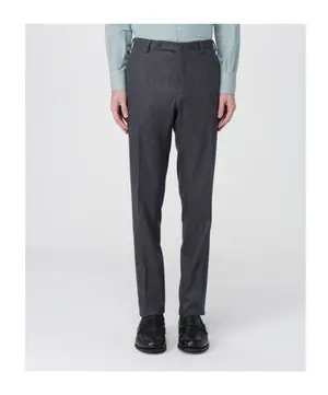 Incotex Pressed-pleat Wool Trousers