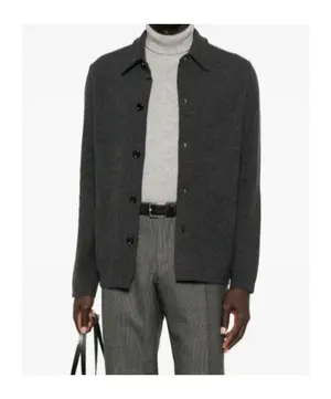 LARDINI Buttoned Patch-pocket Cardigan