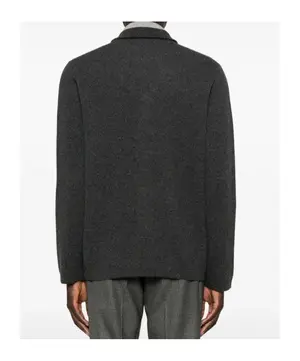 LARDINI Buttoned Patch-pocket Cardigan
