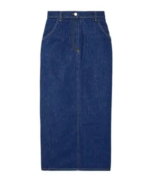 Magda Butrym Denim Midi Skirt No