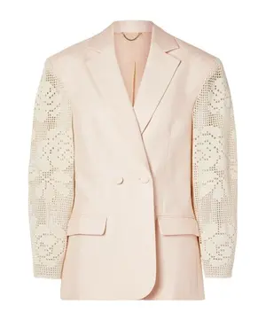 Magda Butrym True Silk Blazer - White