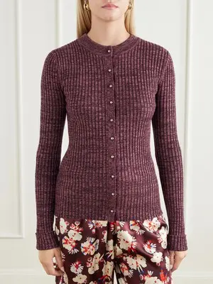 Rabanne Ribbed-knit Buttoned Cardigan