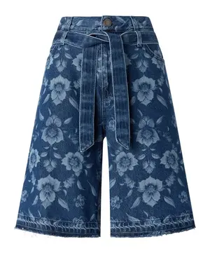 Pinko Bermuda Denim Shorts - Blue