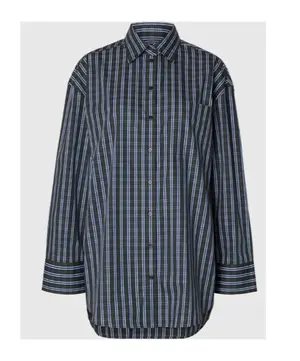SELECTED Oversized Fit Shirt - Grey